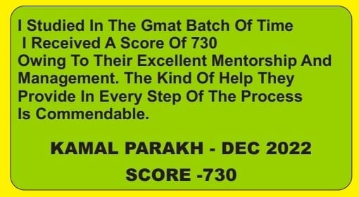 T.I.M.E. GMAT Exam Coaching at Bangalore