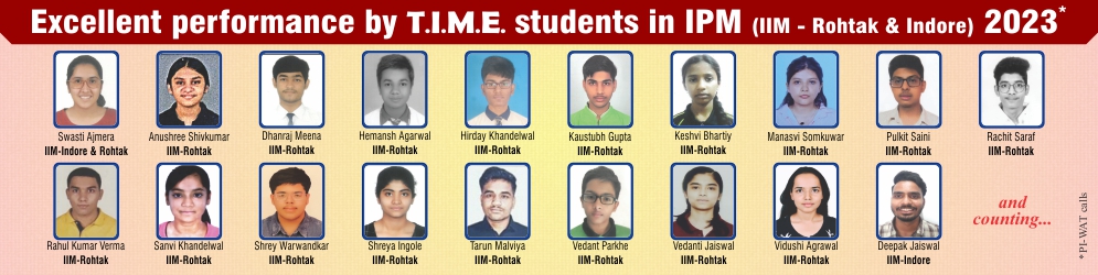 T.I.M.E. Students performance in IPM 2023 - Our Results
